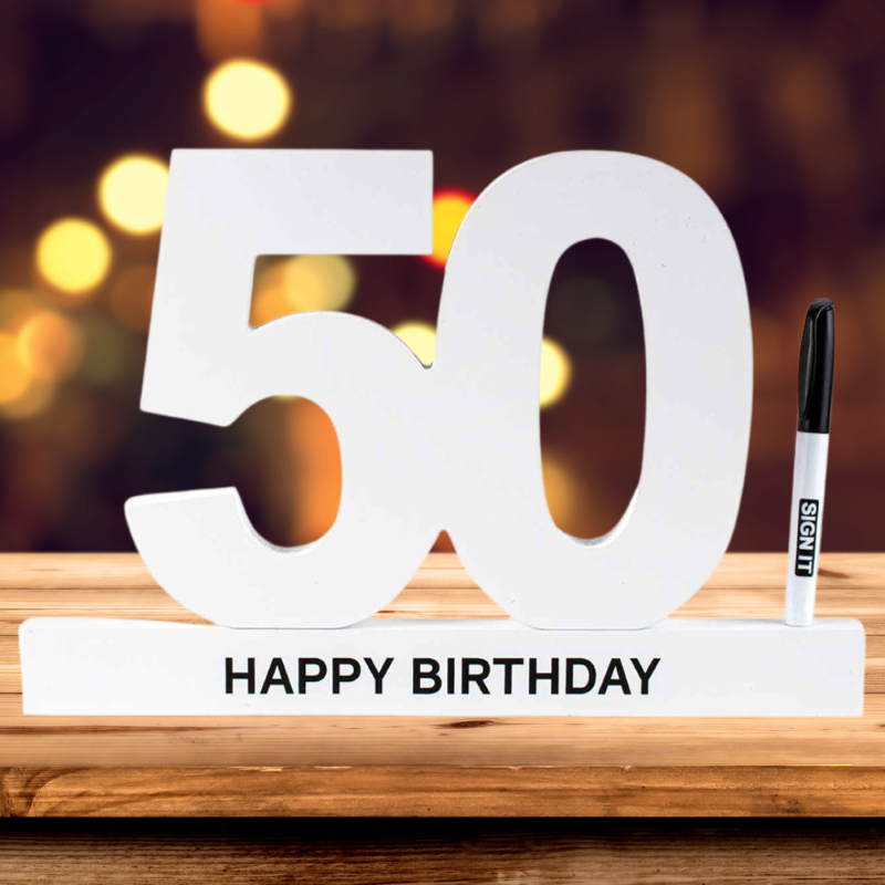 Signature 50th Birthday Set | Beautiful Gifts NZ – WishBox