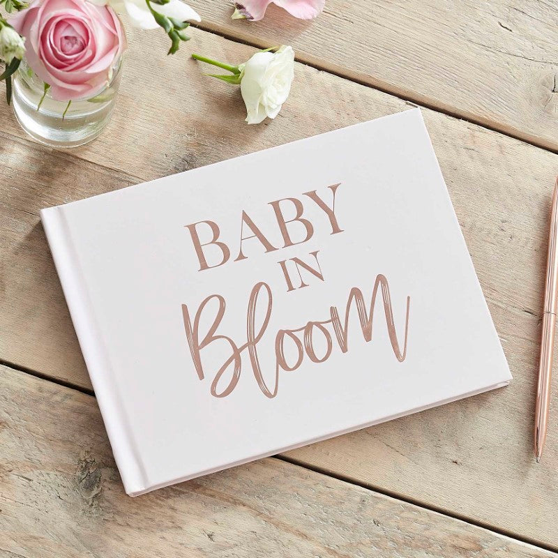 Baby in Bloom Guest Book - Beautiful Gifts NZ for Baby Showers – WishBox