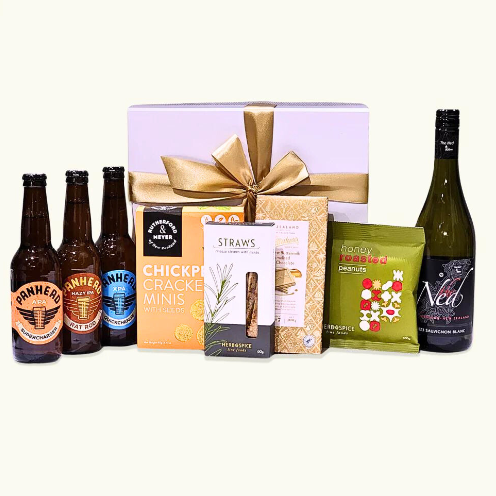 Brews & Blanc Delights - Gift Box | Beautiful Gifts NZ – WishBox